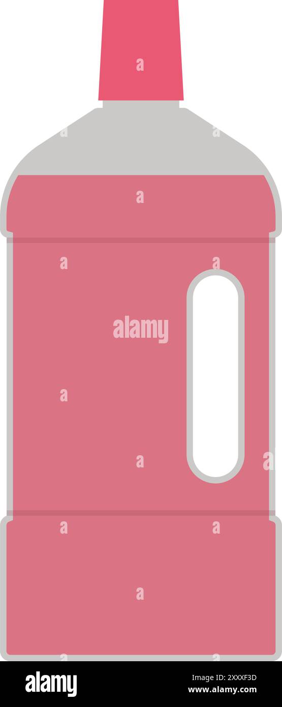 Sanitizing detergent in a plastic bottle, household and hygiene concept ...