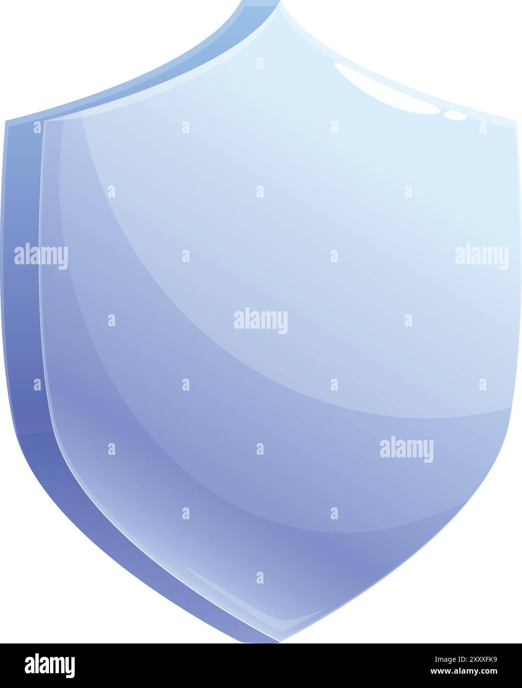 Blue shield, representing safety and security, is depicted, symbolizing ...