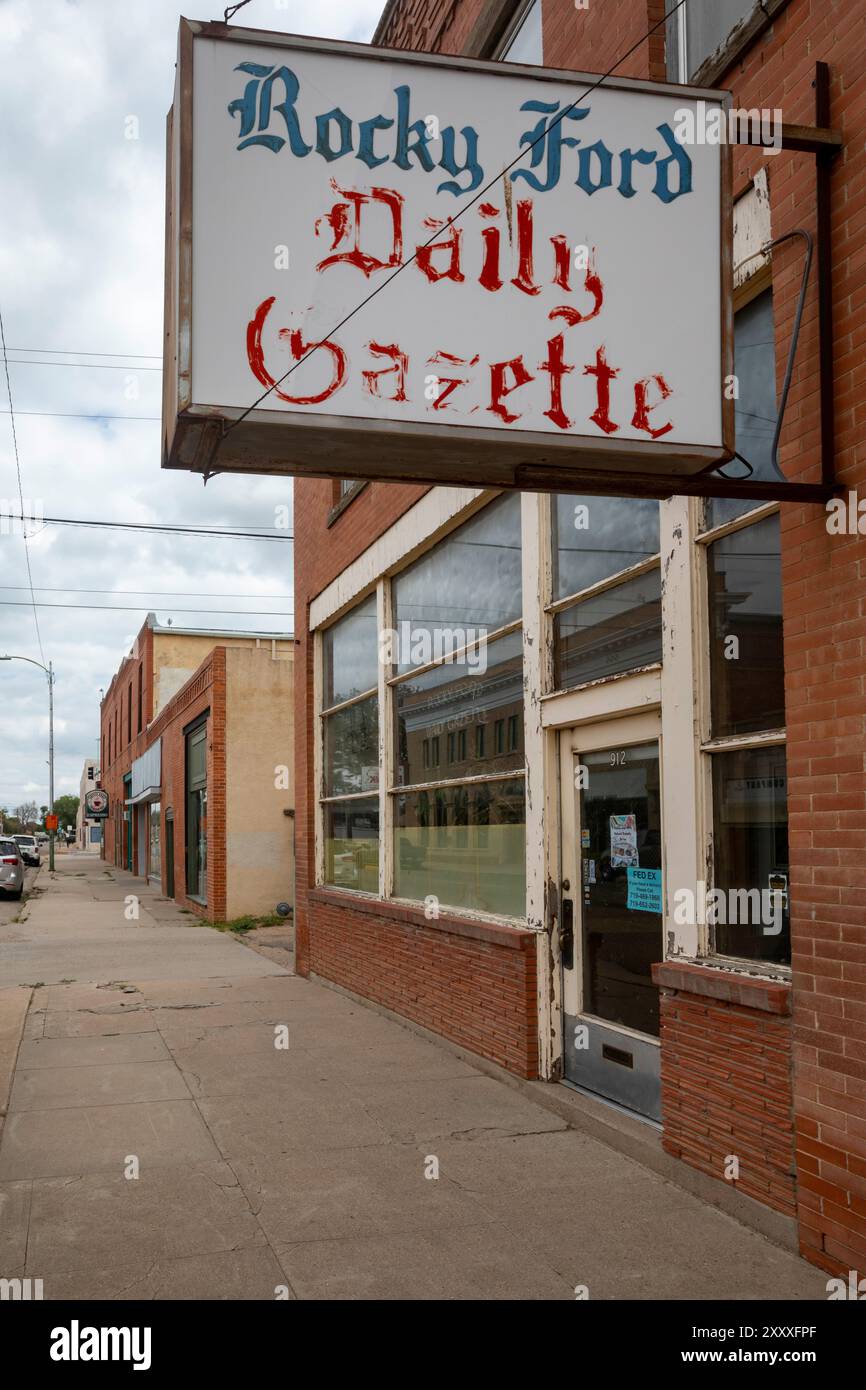 Rocky Ford, Colorado - The office of the Rocky Ford Daily Gazette, a ...