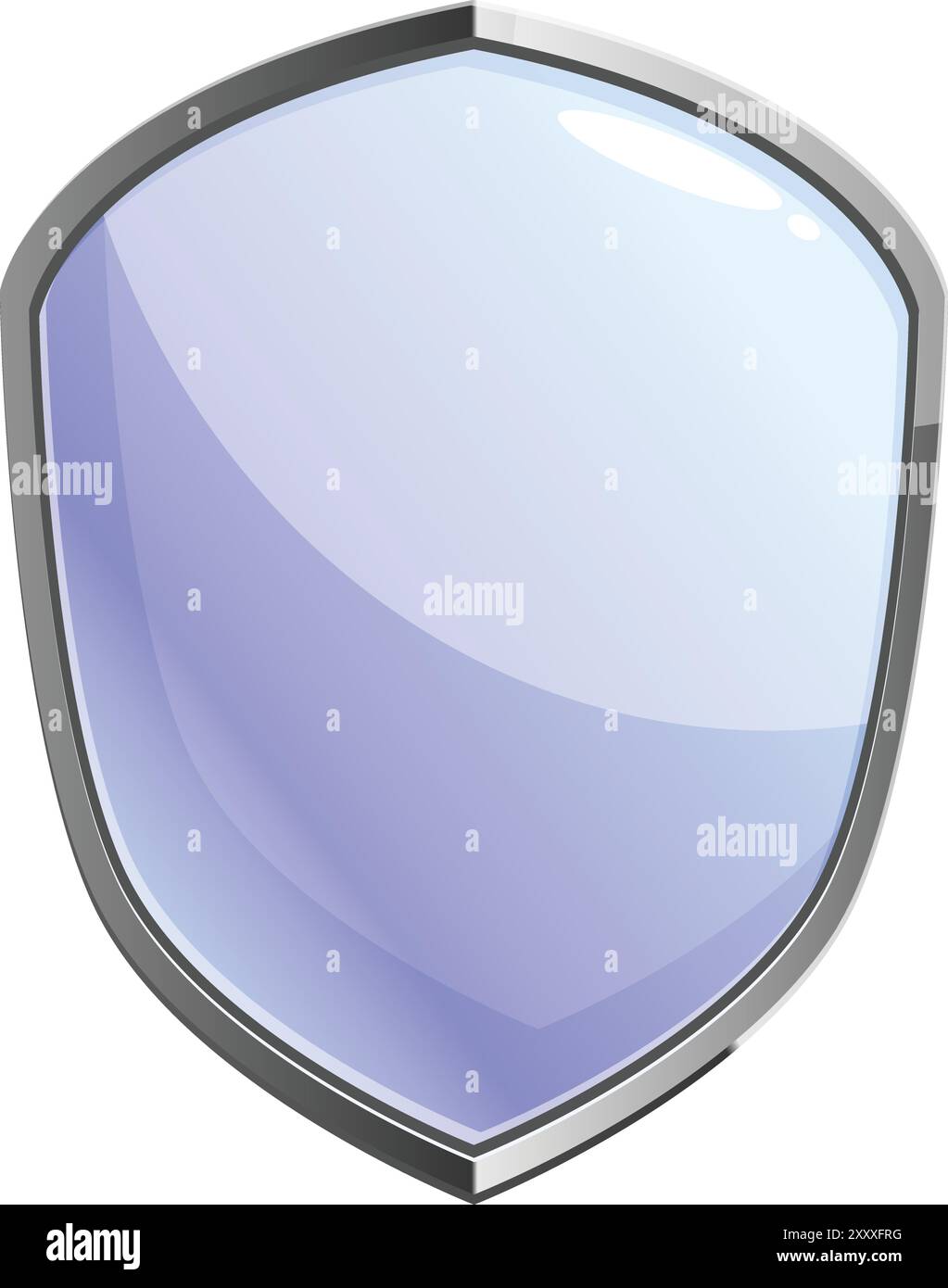 Blue shield is providing protection with its shiny surface and metal ...