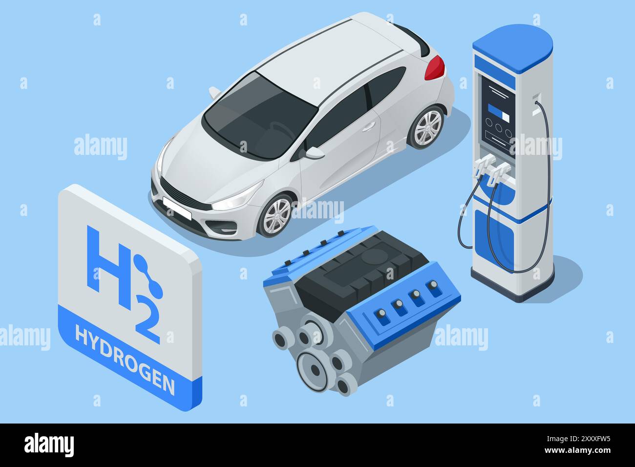 Diagram of fuel cell hi-res stock photography and images - Alamy