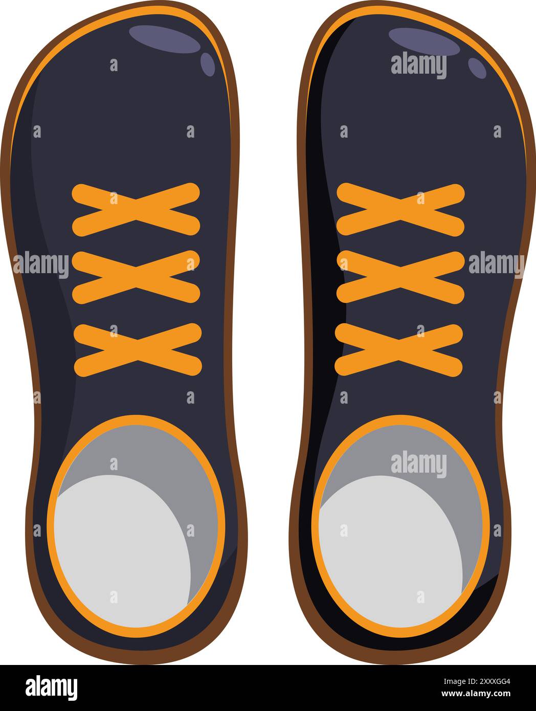 Cartoon vector illustration of minimalist footwear with wide toe box ...