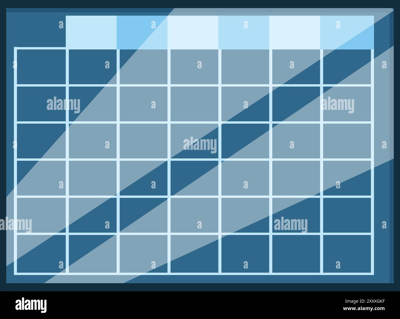 Empty spreadsheet provides a structured framework for organizing and ...