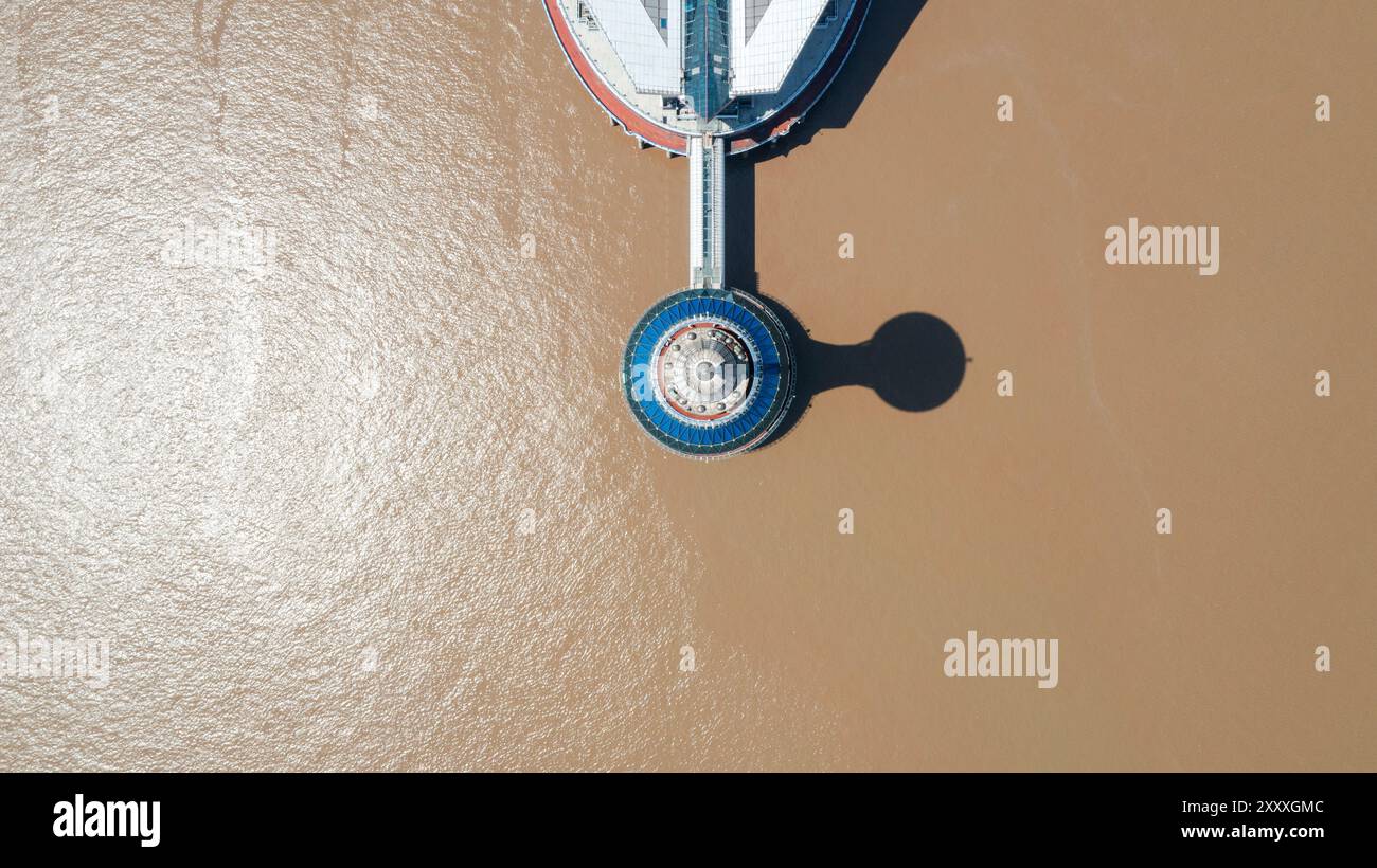 NINGBO, CHINA - AUGUST 24, 2024 - View of Hangzhou Bay Bridge in Ningbo ...