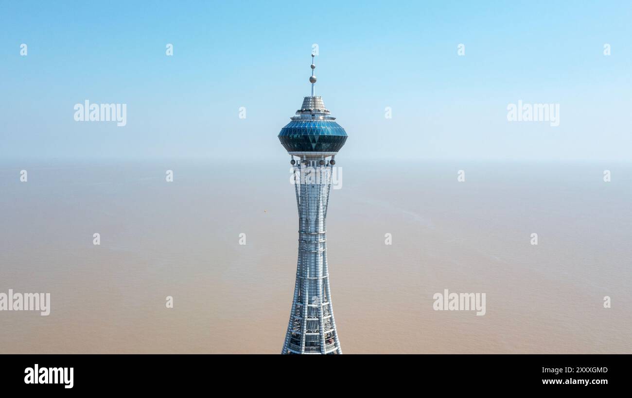 NINGBO, CHINA - AUGUST 24, 2024 - View of Hangzhou Bay Bridge in Ningbo ...