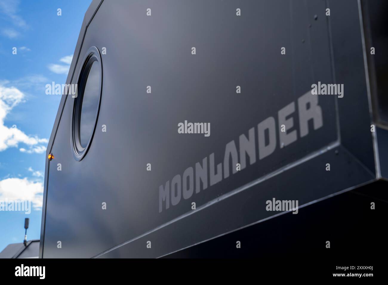 Loveland, CO, USA - August 26, 2023: A detail of aluminum Moonlander ...
