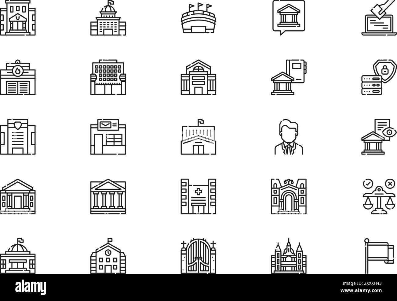 Voting town hall Stock Vector Images - Alamy