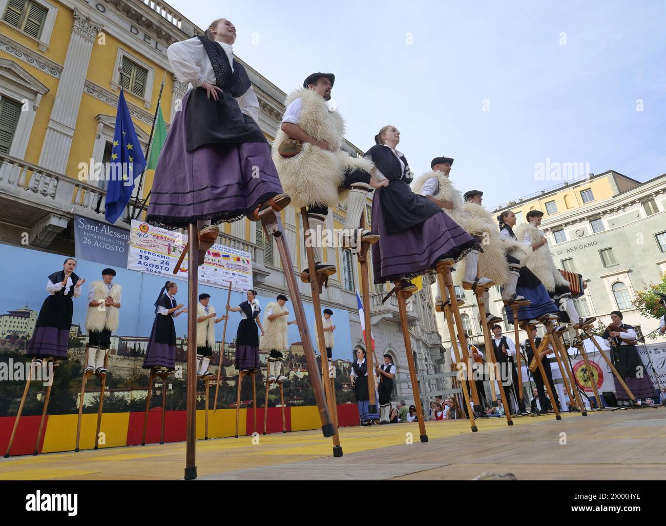 Folklore Festival 2024 in Piazza Matteotti Bergamo with groups from ...