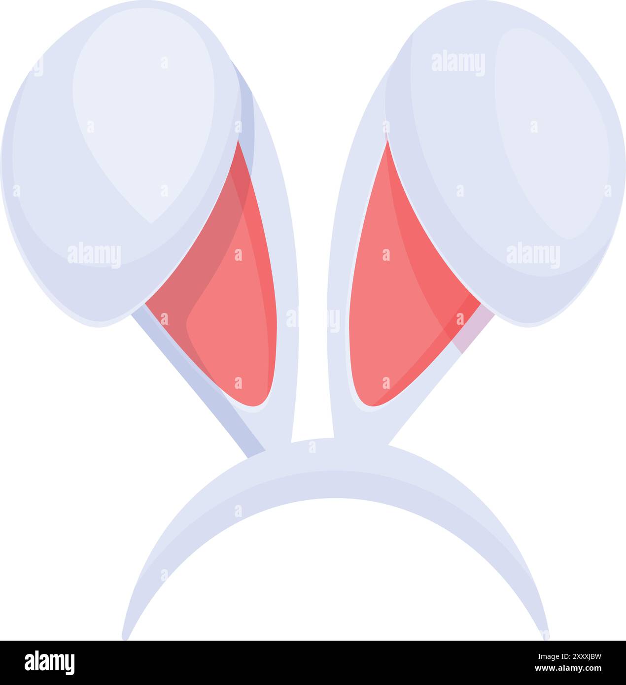 White bunny ears headband adding a playful touch to celebrations and ...