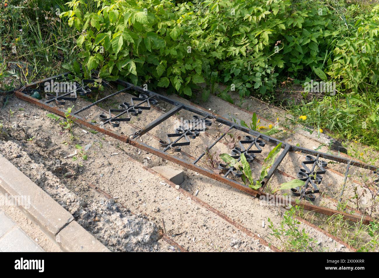 picket landscape grass garden damage park nature outdoor green broken ...