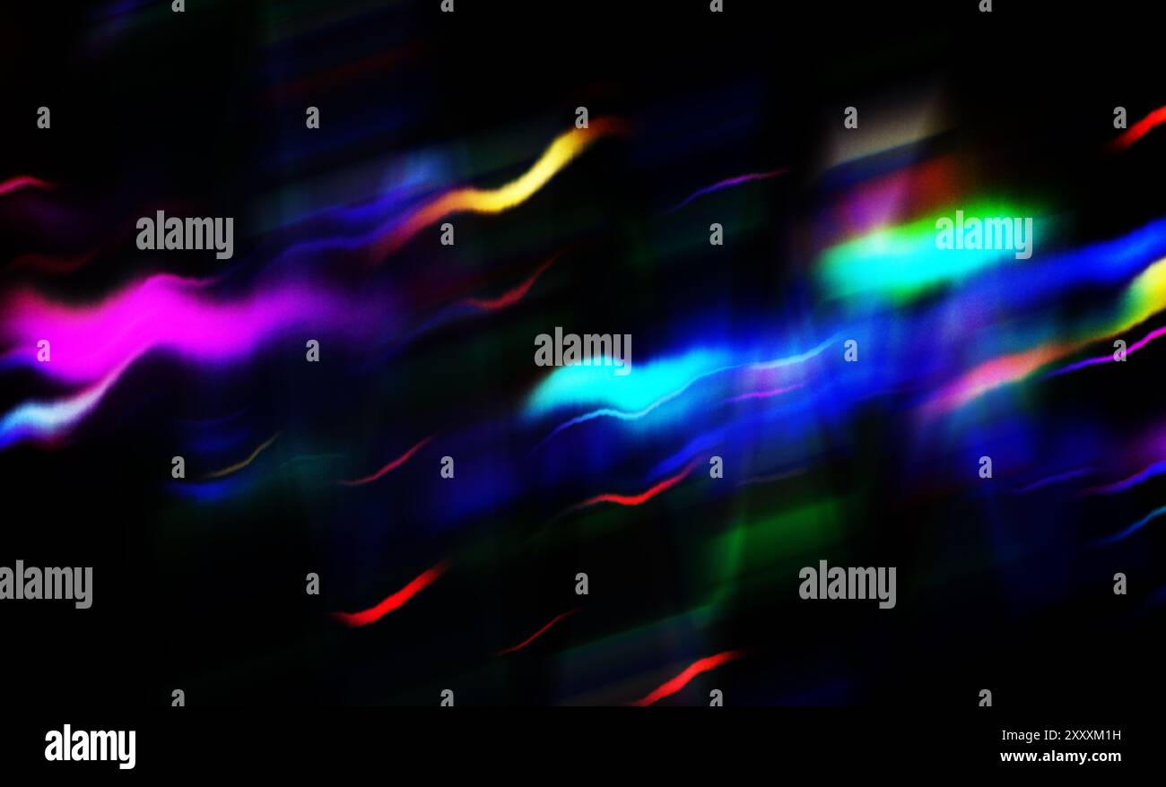 Colorful glow sparks of light texture. Orange red rays on dark blue ...