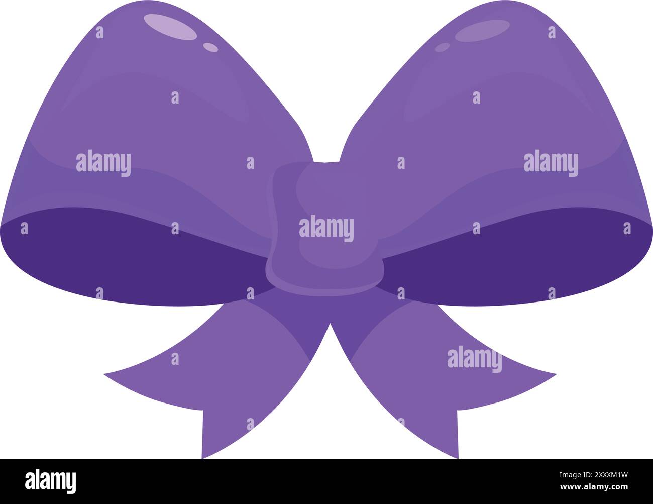 Big purple bow adding a touch of elegance to a gift, perfect for ...