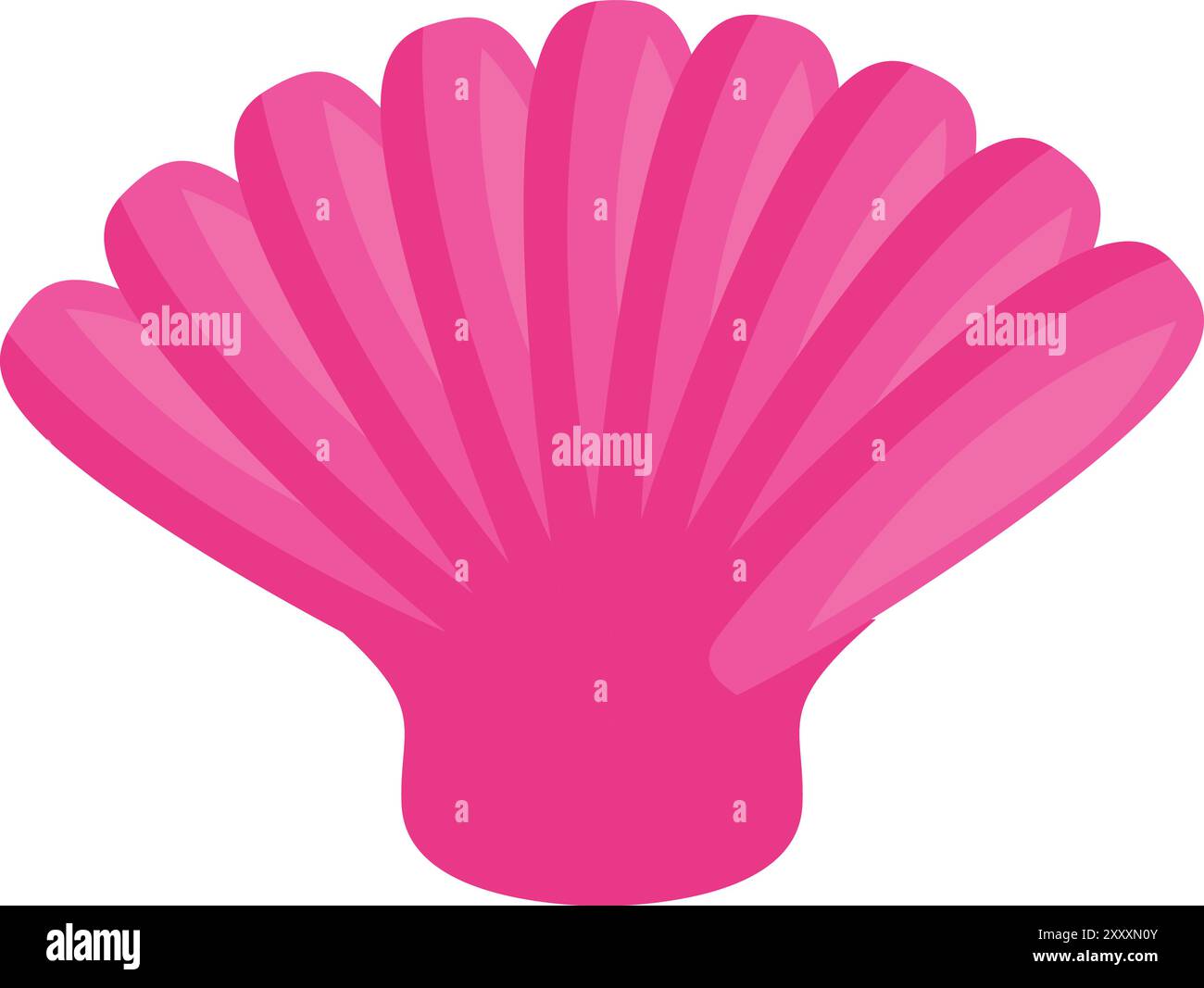 Pink seashell from sea or ocean representing underwater fauna and ...