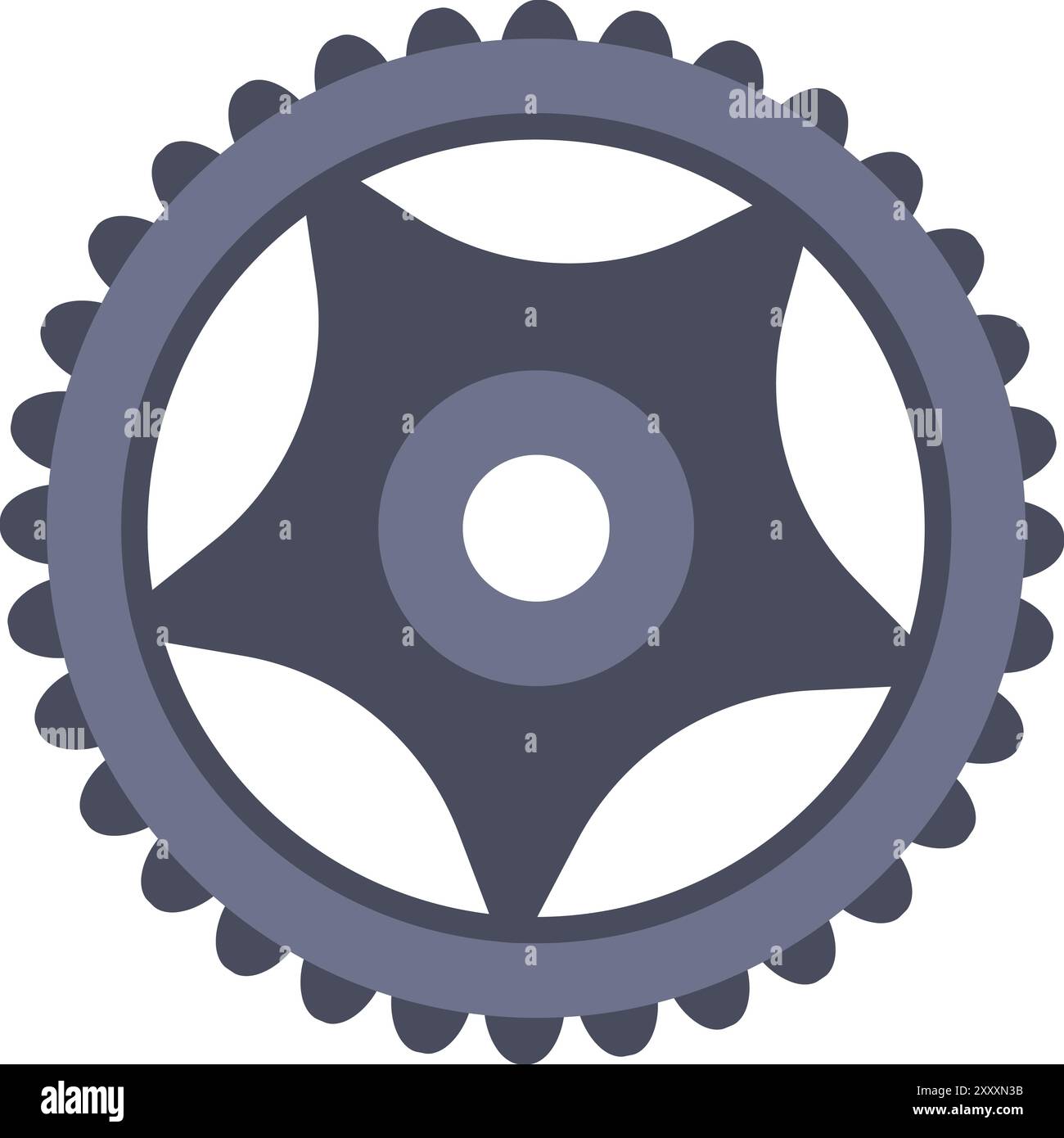 Mechanical gear equipment rotating cogwheel Stock Vector Images - Alamy
