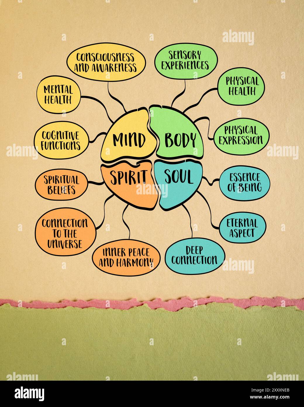 mind, body, spirit, soul and you, holistic concept that encompasses the ...