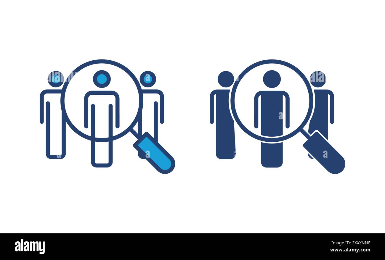 Hiring icon vector. Search job vacancy icon. Human resources concept ...