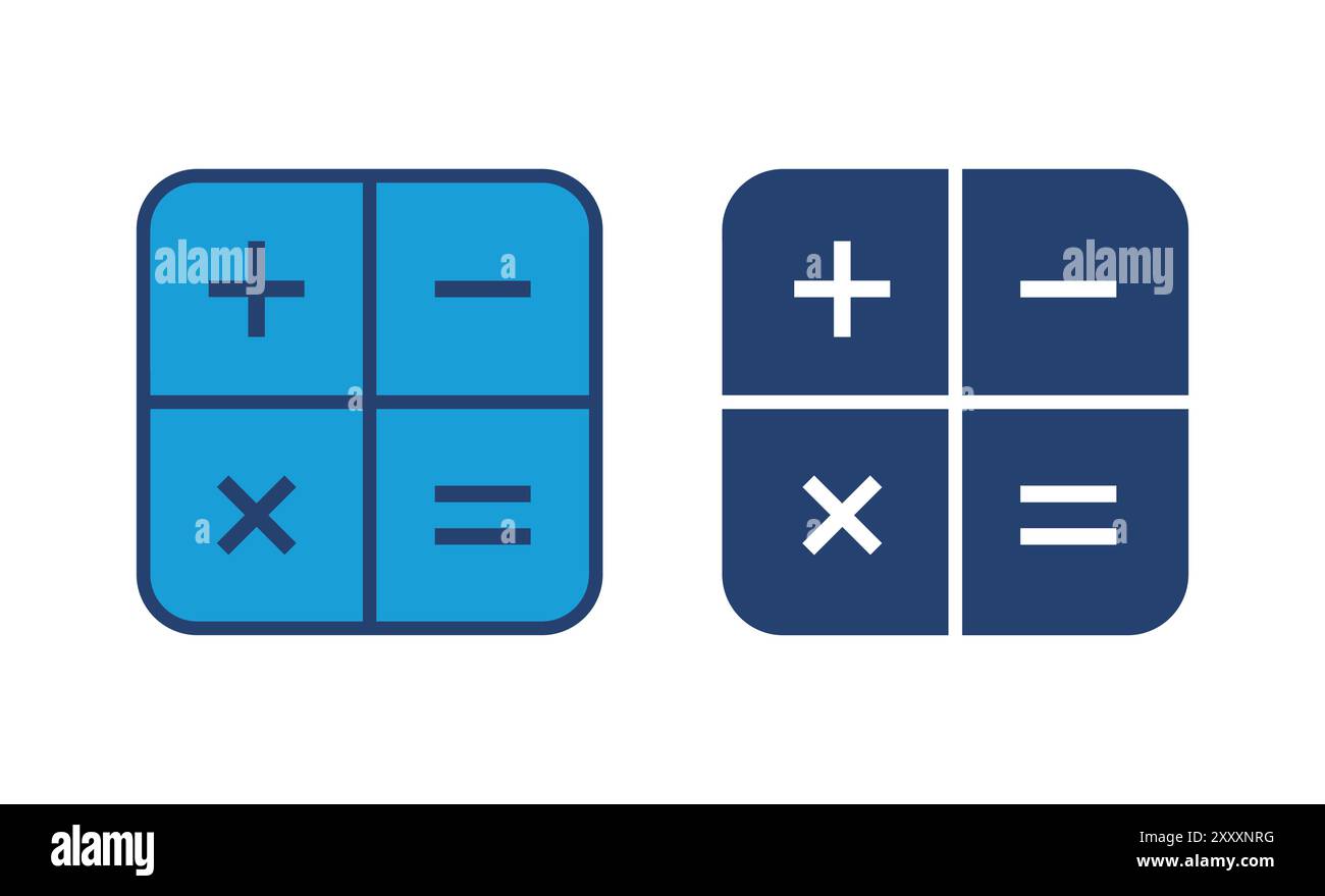 Calculator icon vector. Accounting calculator icon. calculator vector ...