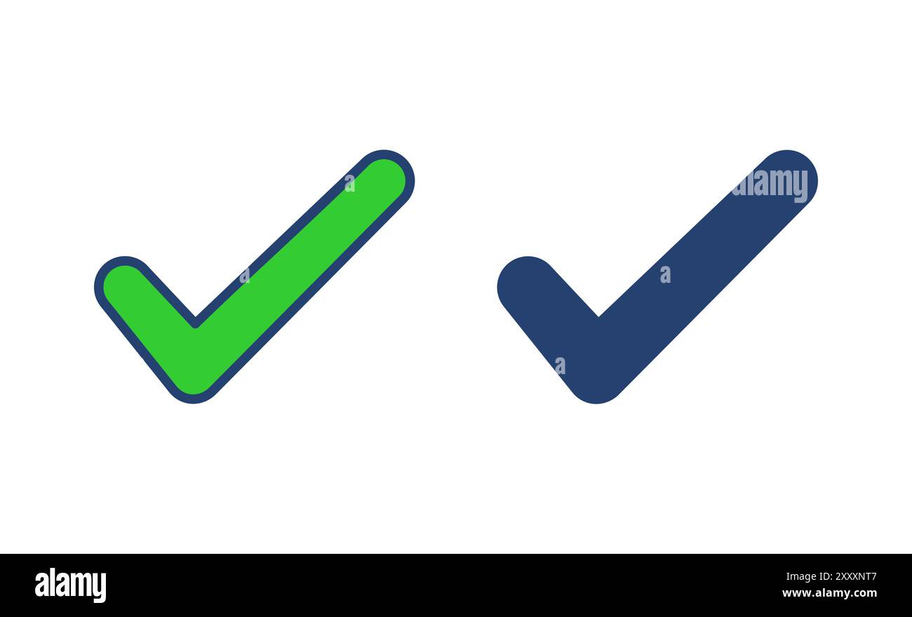 Check mark icon vector. Check mark icon. Tick mark symbol vector Stock ...