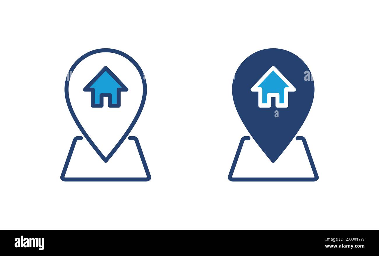 address icon vector. home location icon vector Stock Vector Image & Art ...