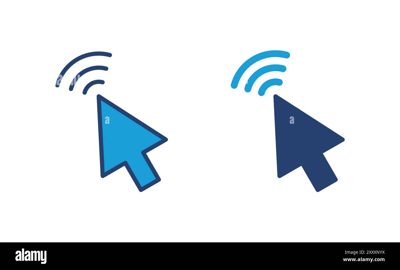 Click icon vector. pointer arrow icon. cursor icon vector Stock Vector Image & Art - Alamy