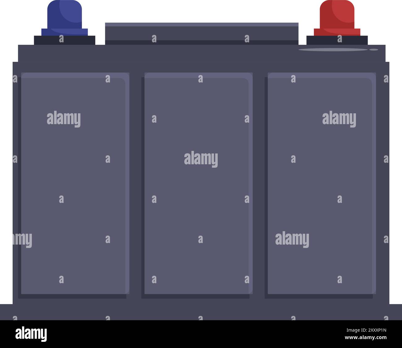 Car battery is supplying energy for starting an engine and powering ...
