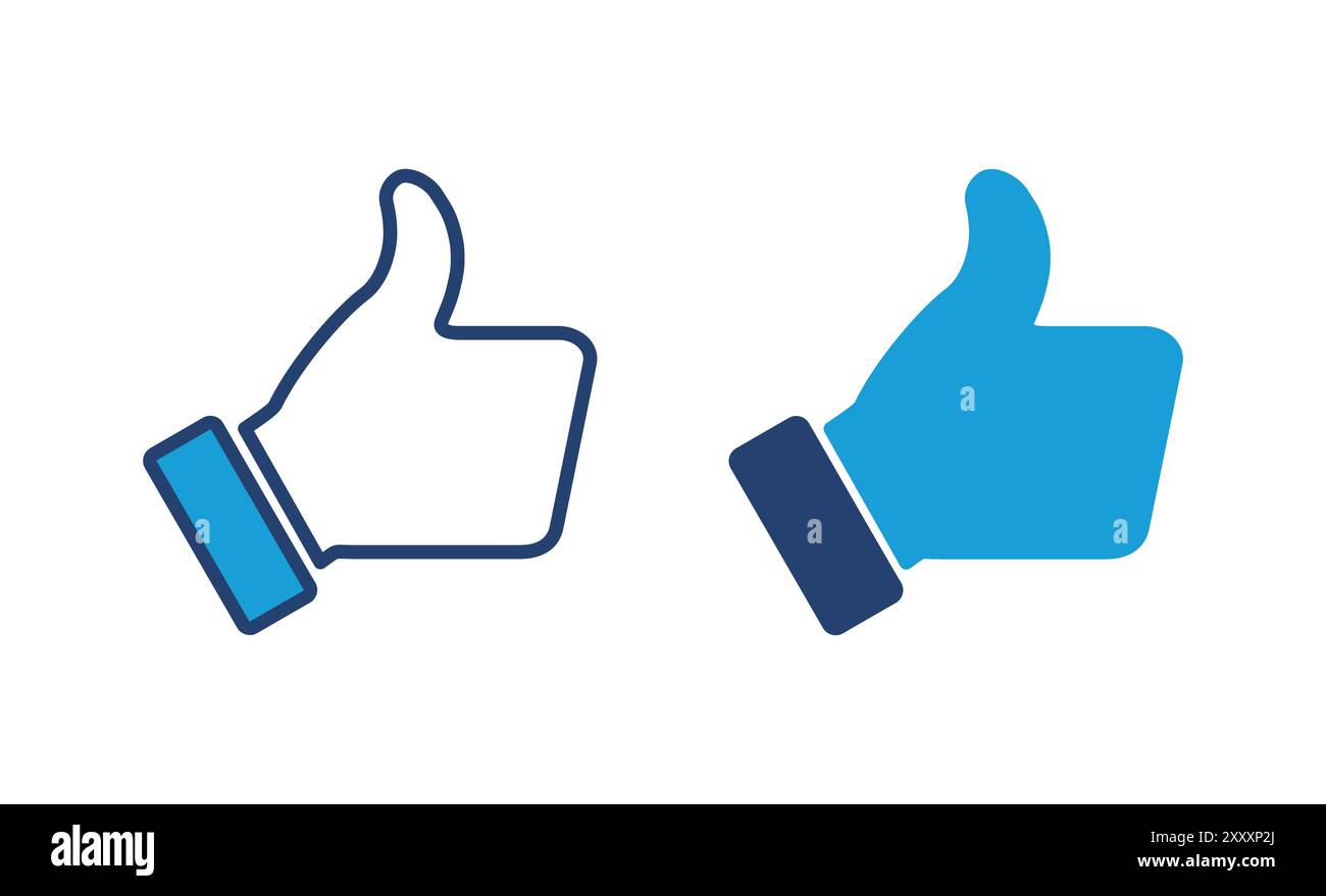 Thumbs up icon vector. Hand like. Like icon vector Stock Vector Image ...