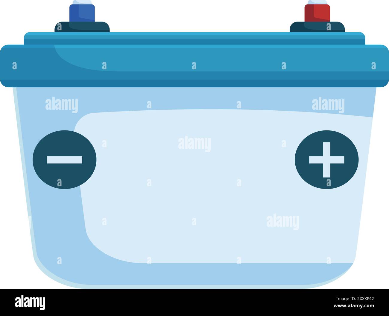 Car battery is supplying electrical power for starting the engine and ...