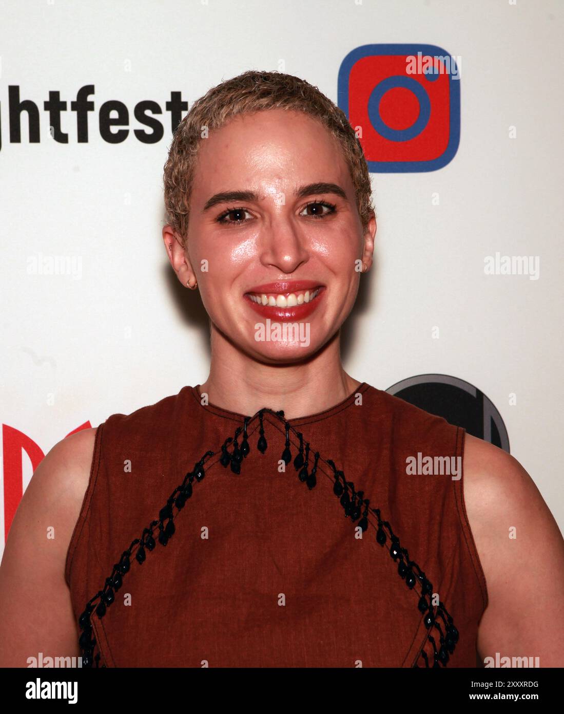 London, UK. Adriana Isabel at The Daemon photocall. Frightfest. Odeon ...