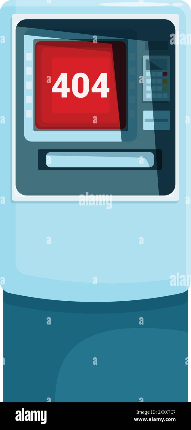 Broken atm machine Cut Out Stock Images & Pictures - Alamy