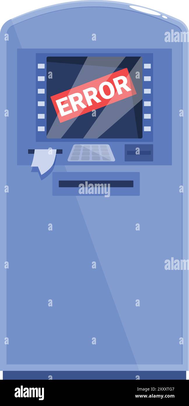 Empty atm machine screen Stock Vector Images - Alamy