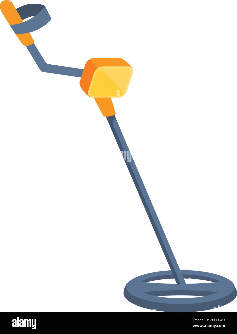 Metal detector searching for treasure, adventure and exploration ...