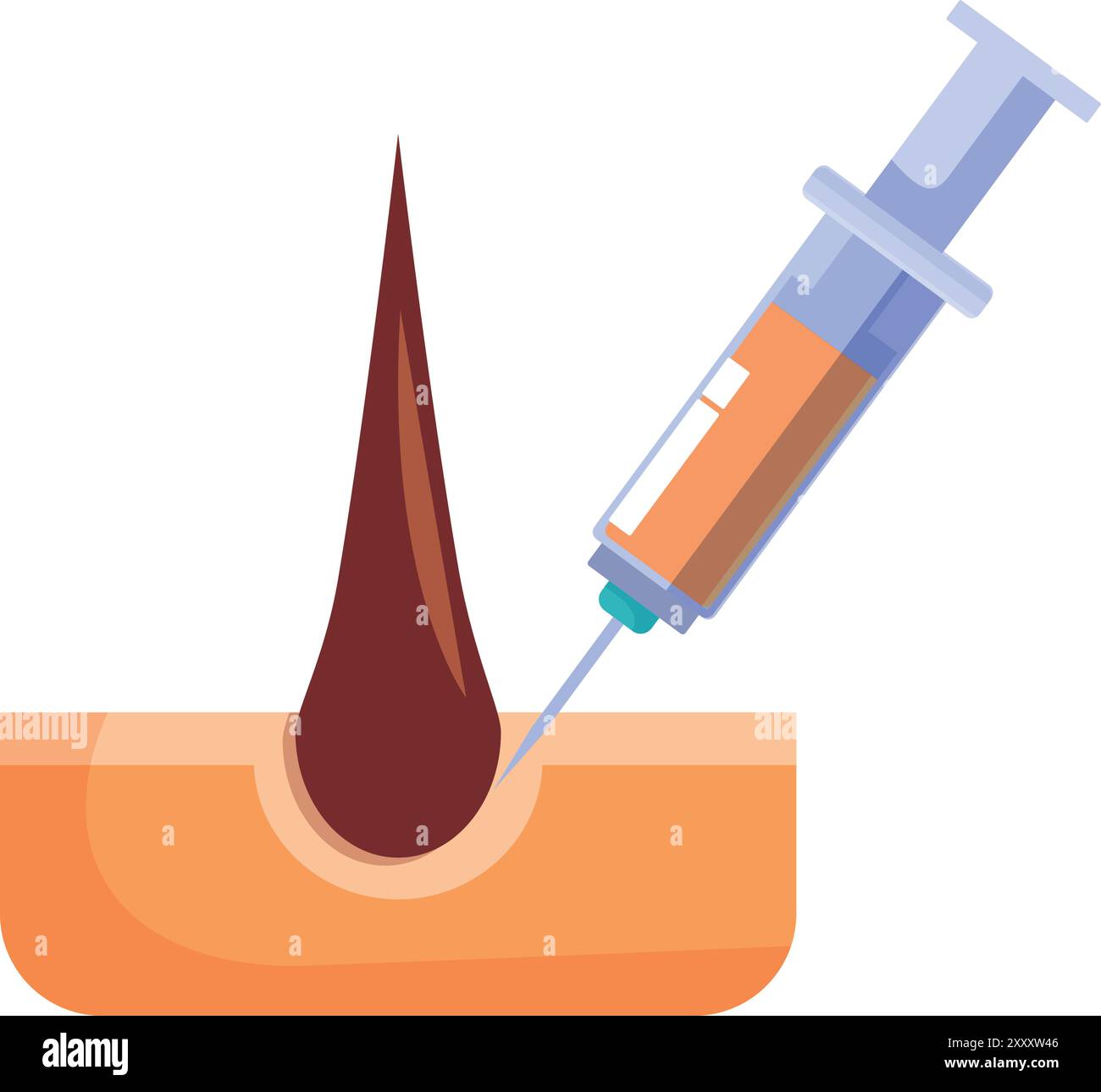 Medical professional is giving an injection into the skin to promote ...