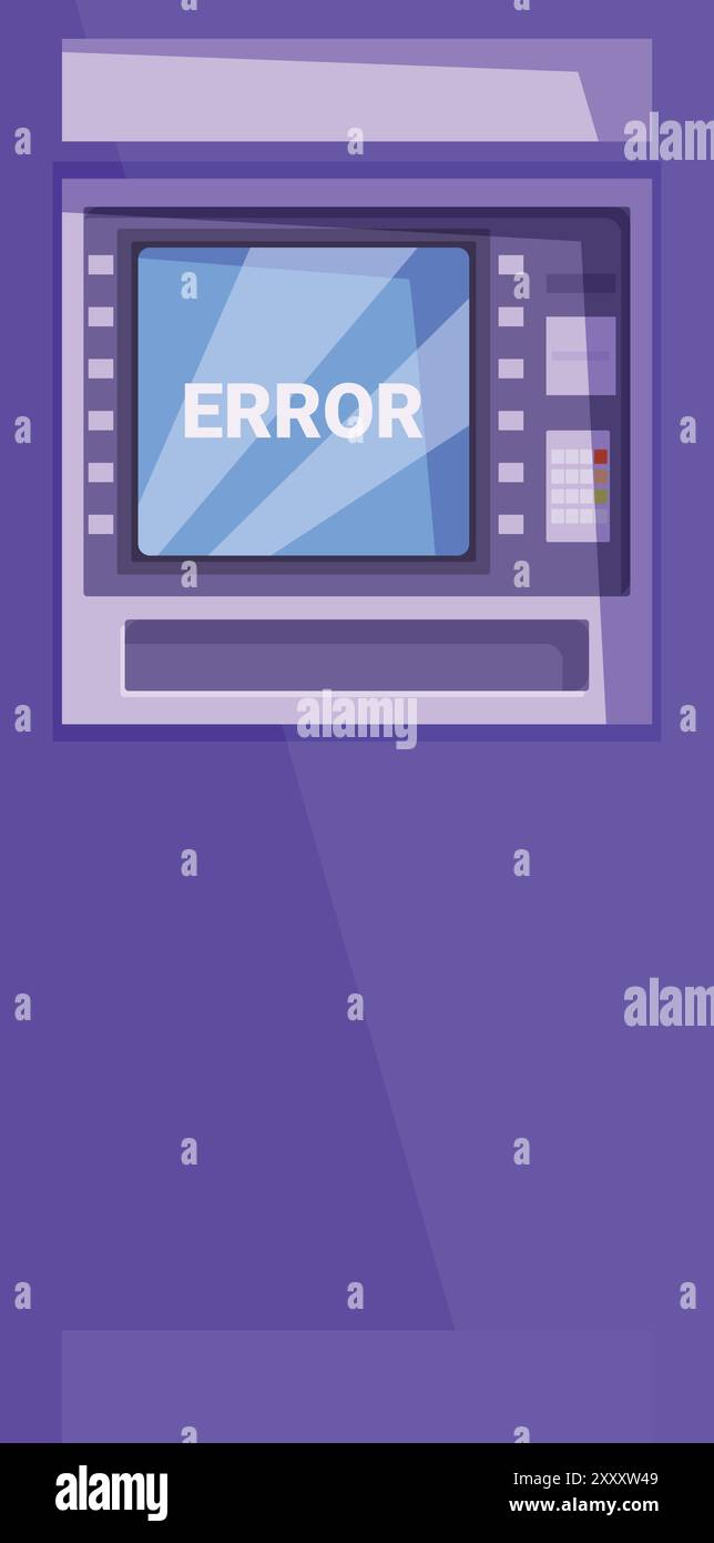 Out of service cash machine Stock Vector Images - Alamy