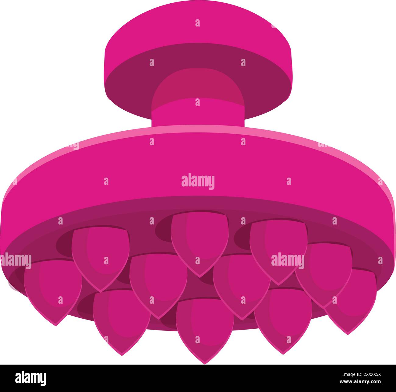 Pink scalp massager for stimulating blood circulation and promoting ...