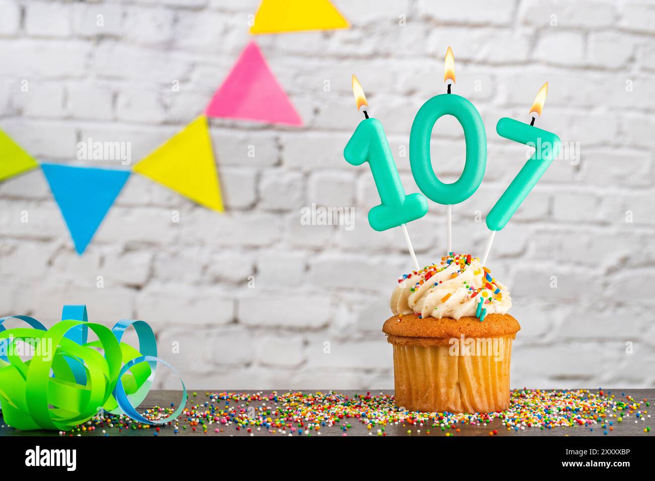 Number 107 birthday hi-res stock photography and images - Alamy
