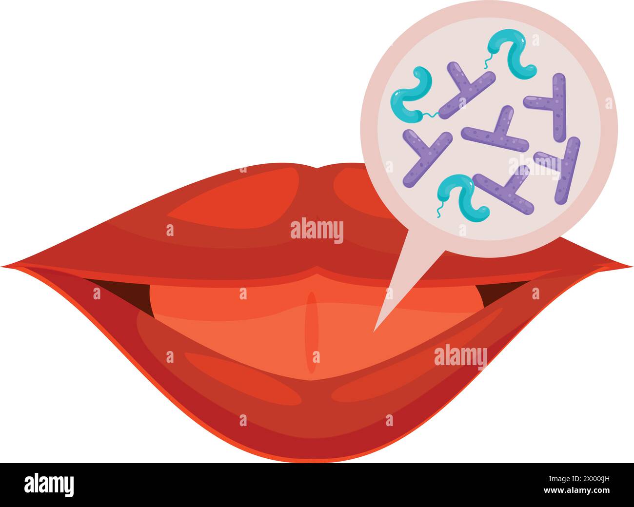 Open mouth showing tongue Stock Vector Images - Alamy