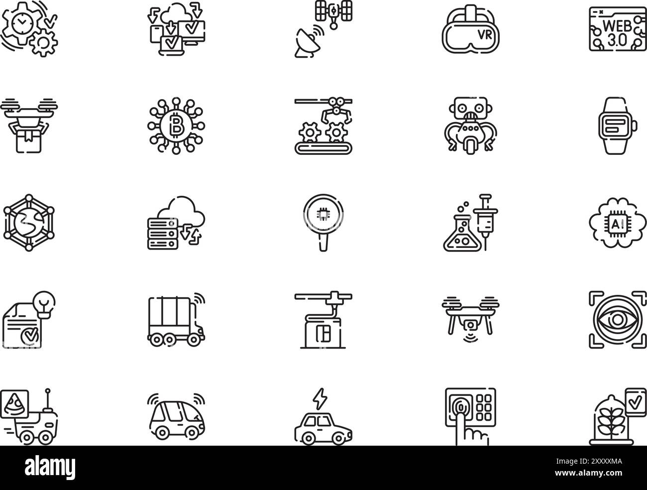 Innovation icons collection is a vector illustration with editable ...