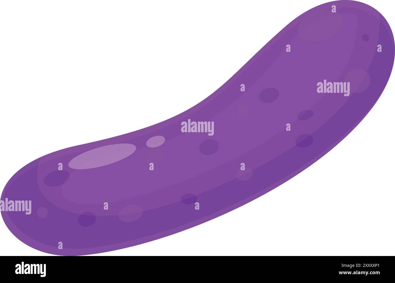 Cartoon purple probiotic bacteria with bubbles on its surface, isolated ...