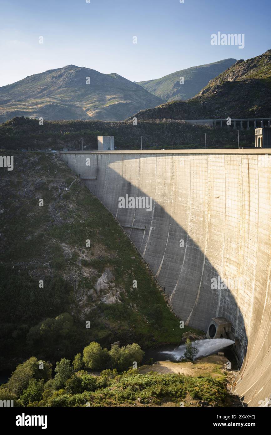 Vilarinho das Furnas dam in Geres National Park, Portugal, Europe Stock ...