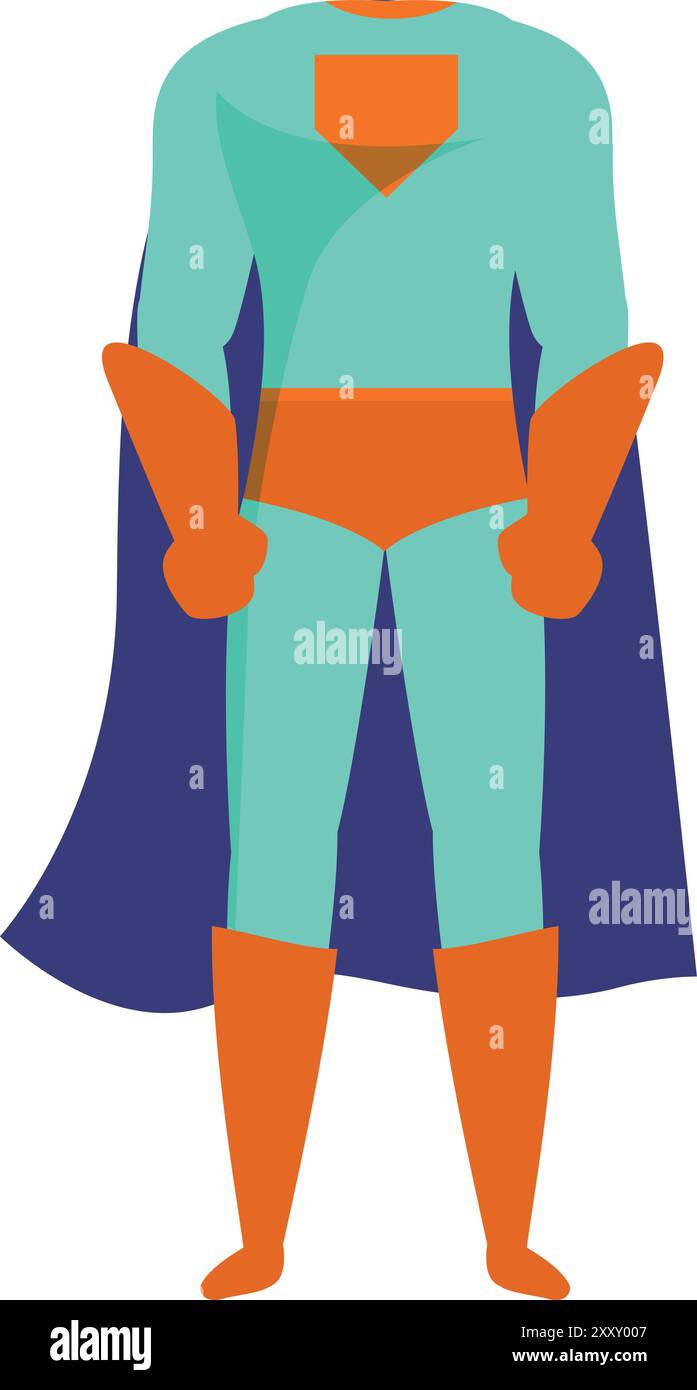 Superhero wearing a classic superhero costume with a cape and boots ...