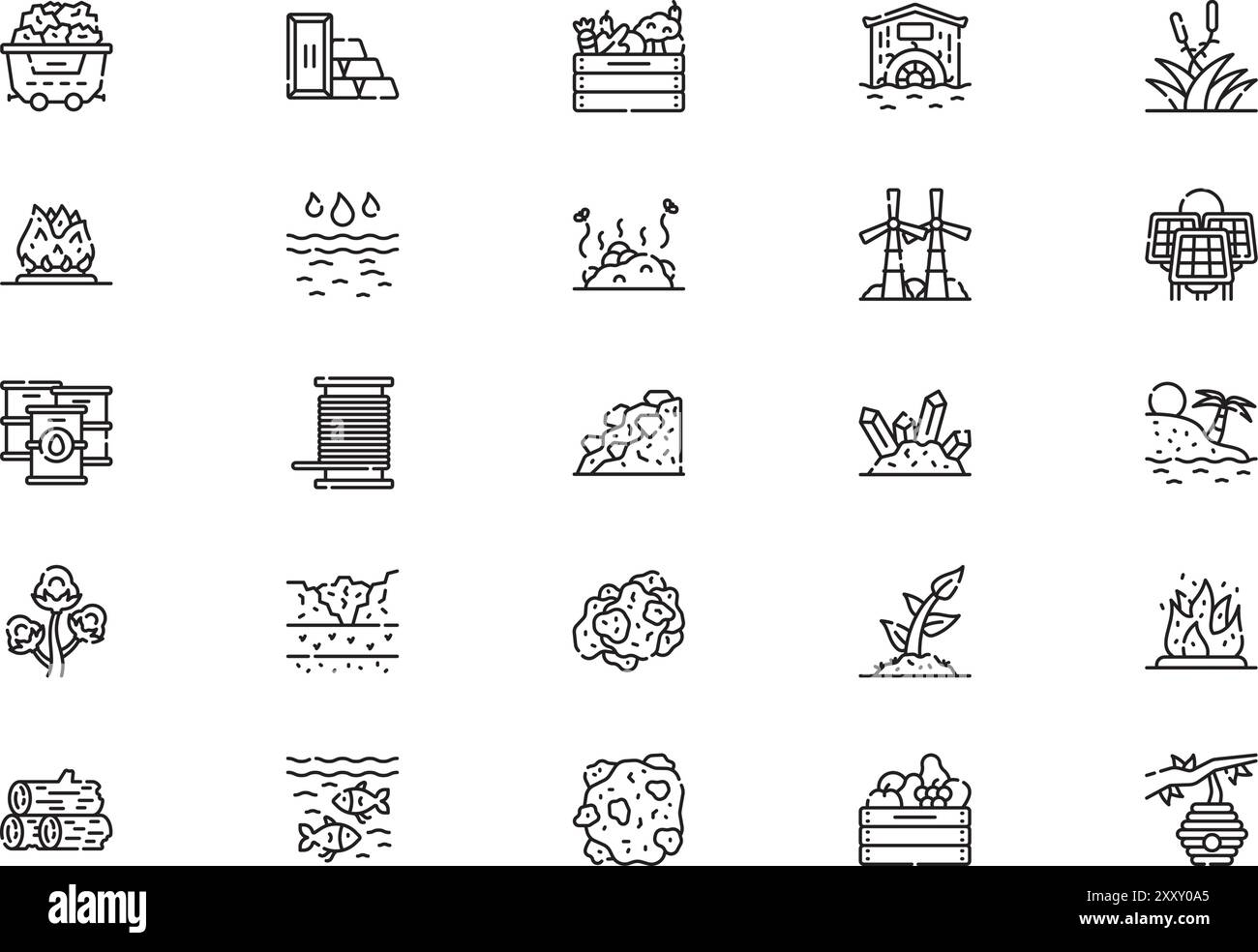 Copper ore mill Stock Vector Images - Alamy