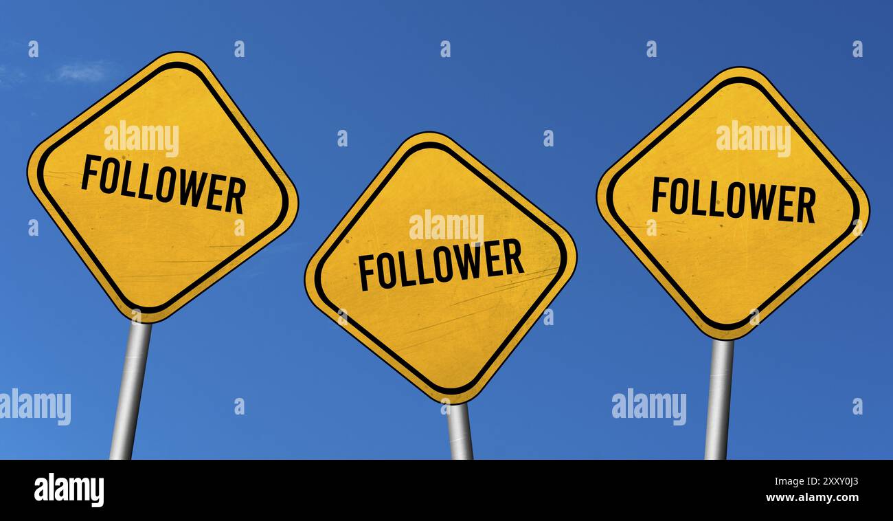 Yellow follower hi-res stock photography and images - Alamy