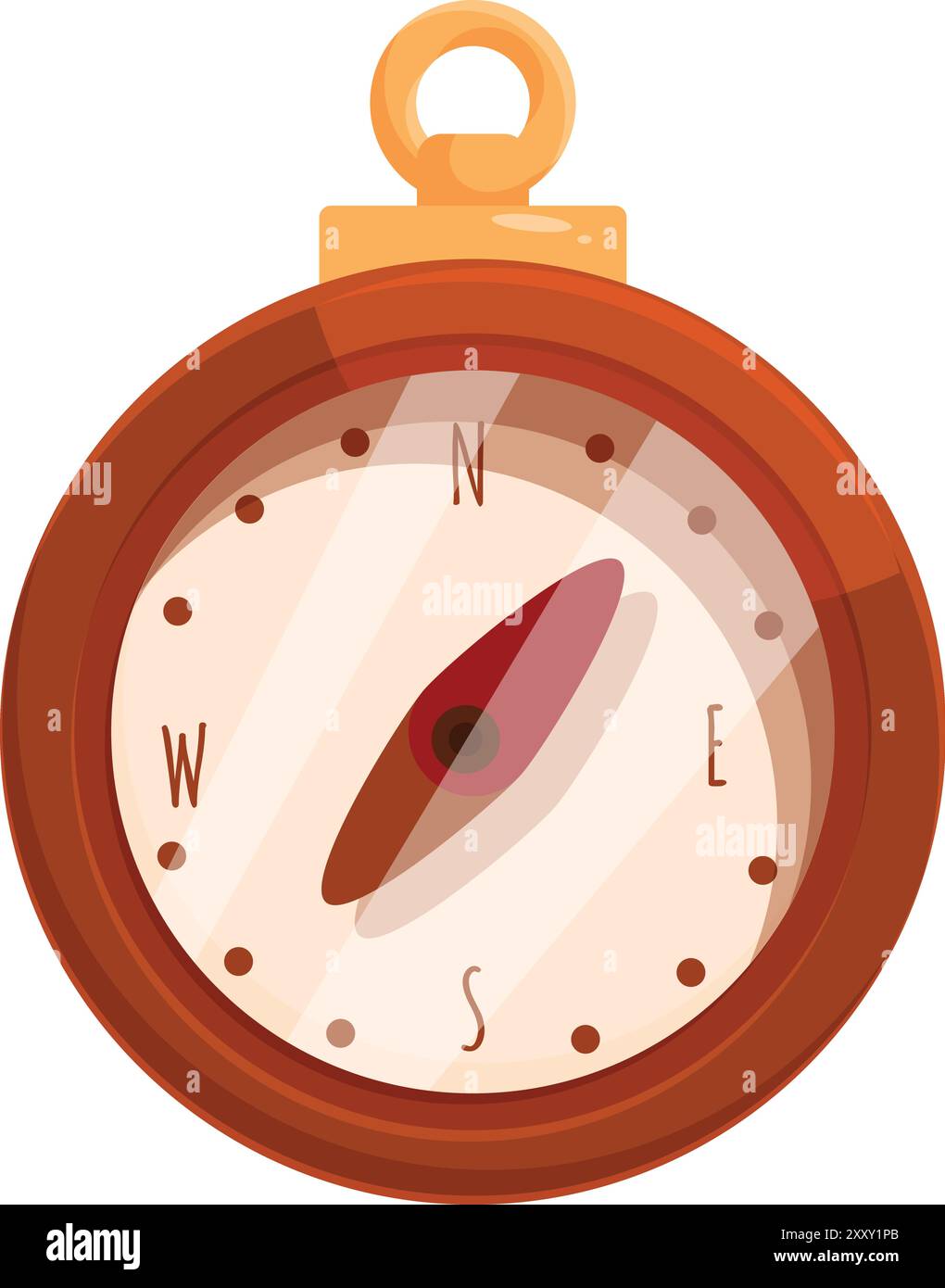 Vintage compass pointing north, guiding adventurers and explorers on ...