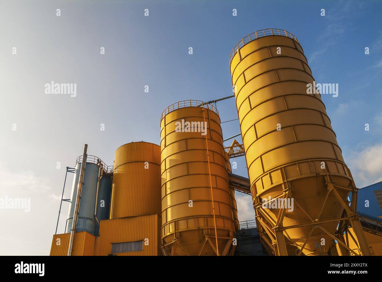Storage for concrete at construction company Stock Photo - Alamy