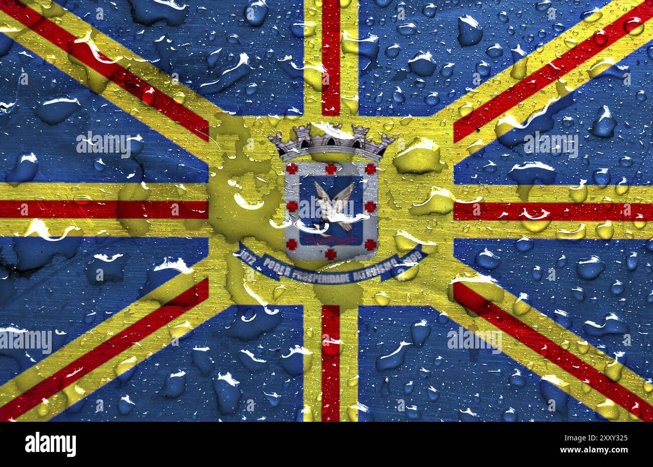 Flag of Campo Grande with rain drops Stock Photo - Alamy