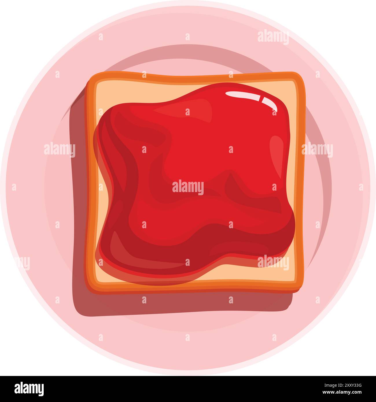 Butter on slice sweet Stock Vector Images - Alamy