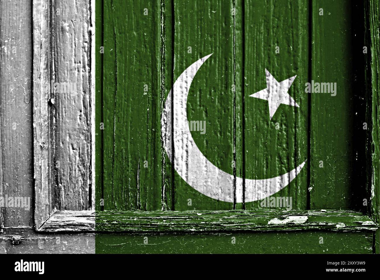 Painted flag pakistan hi-res stock photography and images - Alamy