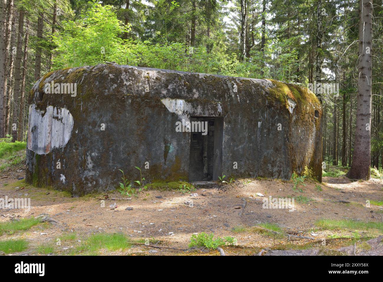 Bunkers in Czech Republic. Bunker in Czech Republic Lusetian Mountains ...