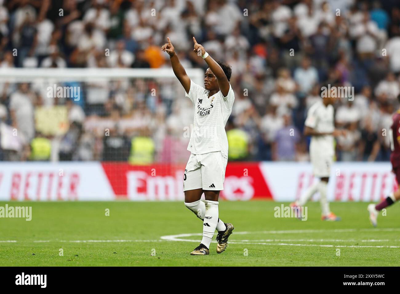 Madrid, Spain. 25th Aug, 2024. Endrick (Real) Football/Soccer : Endrick ...