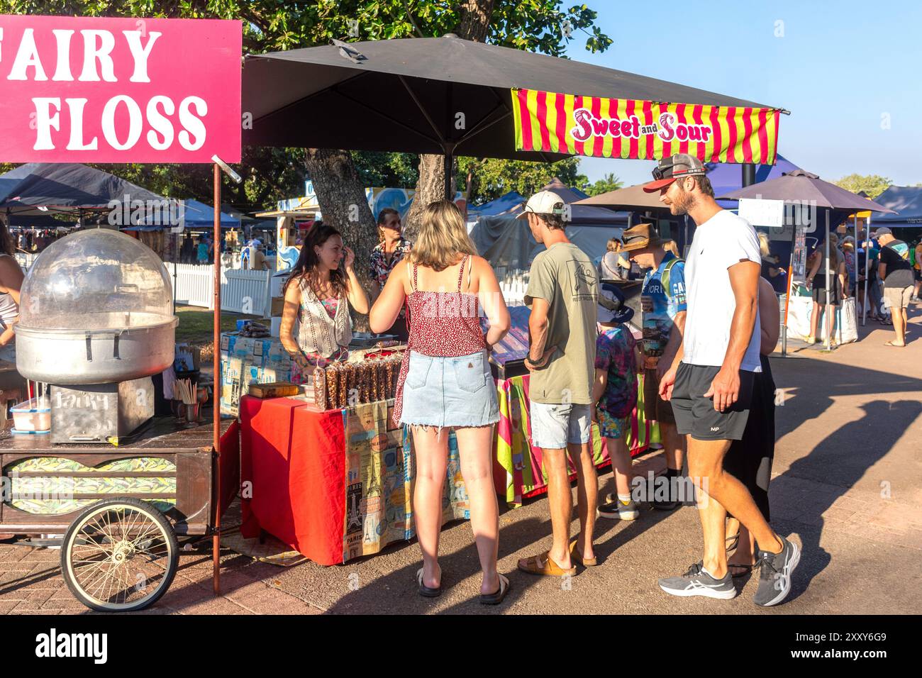 Sweet and Sour confectionery stall, Mindil Beach Sunset Market, The ...